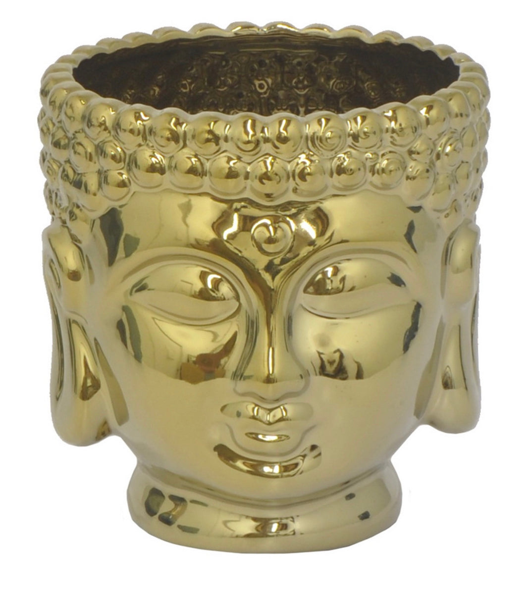Ceramic Gold Buddha Planter – ILoveTus Succulents